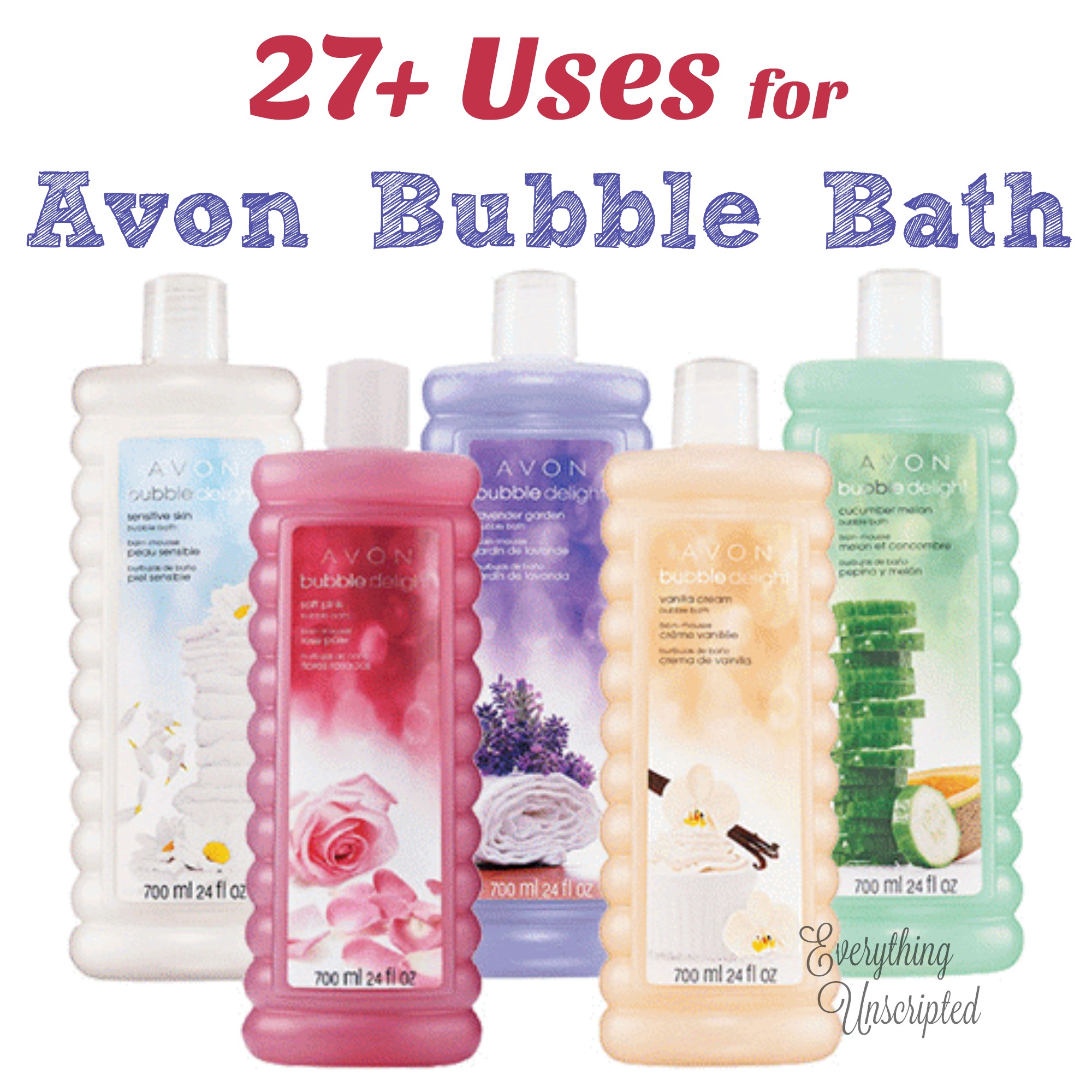 27 Uses For AVON Bubble Bath
