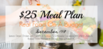 $25 Meal Plan – Dec 17/18