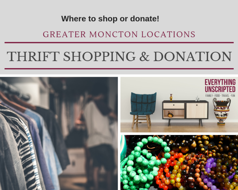 Thrift Shopping & Donation Drop Offs in Greater Moncton